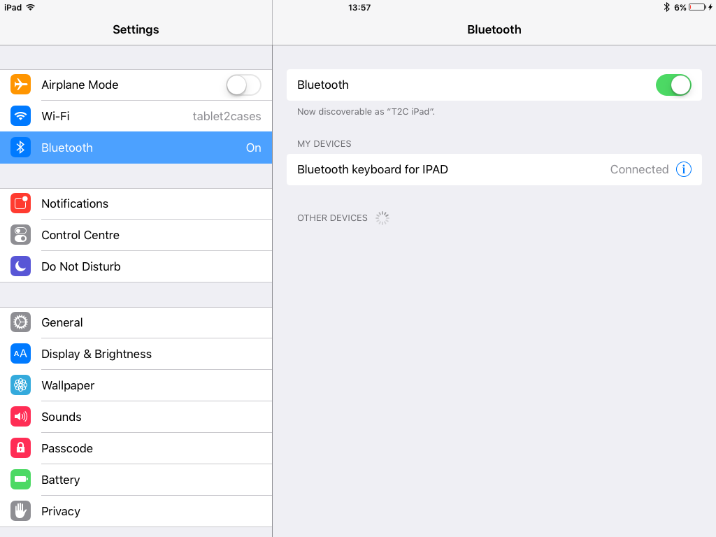 How to connect Bluetooth keyboard to iPad