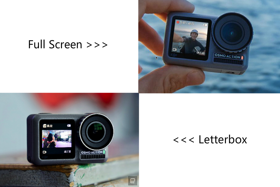 Is the front screen of Osmo Action a touch screen?
